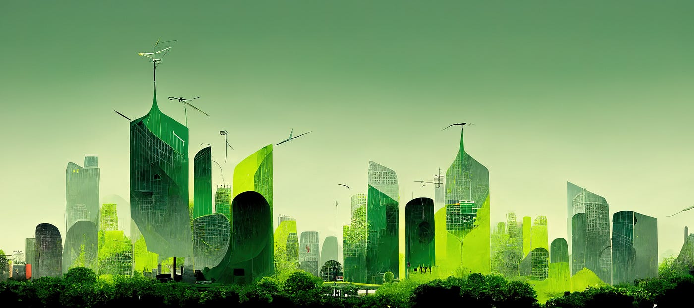 Future Green City Wallpaper
