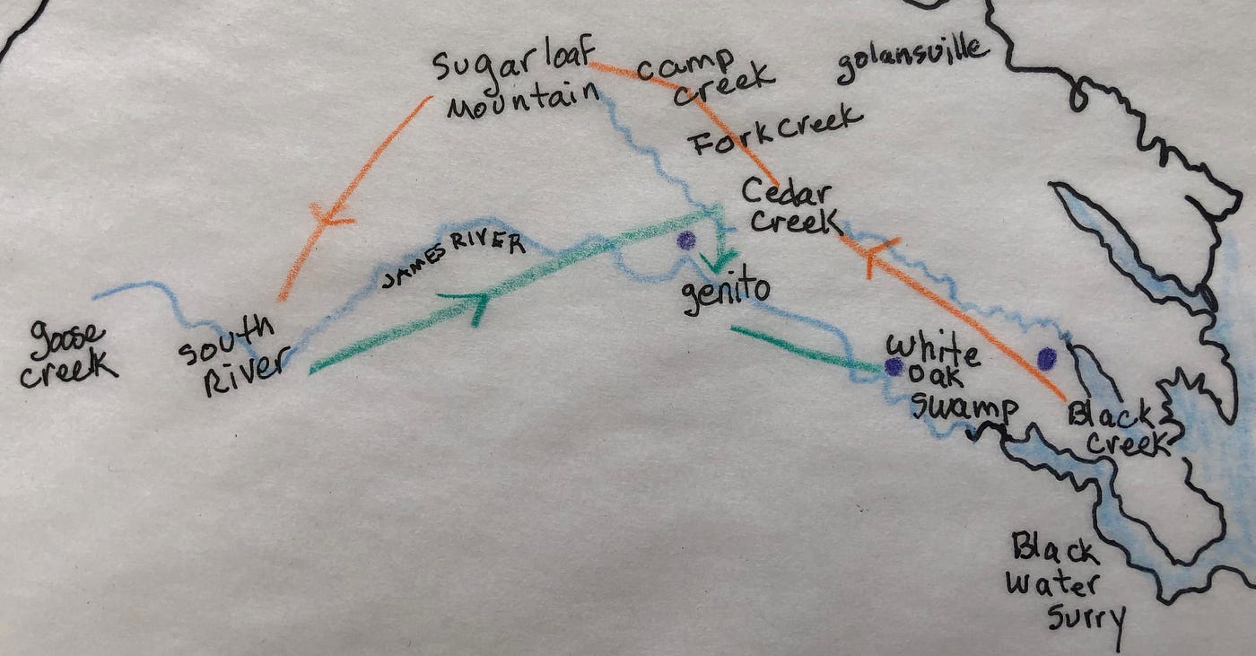 Colonial Quakers Map