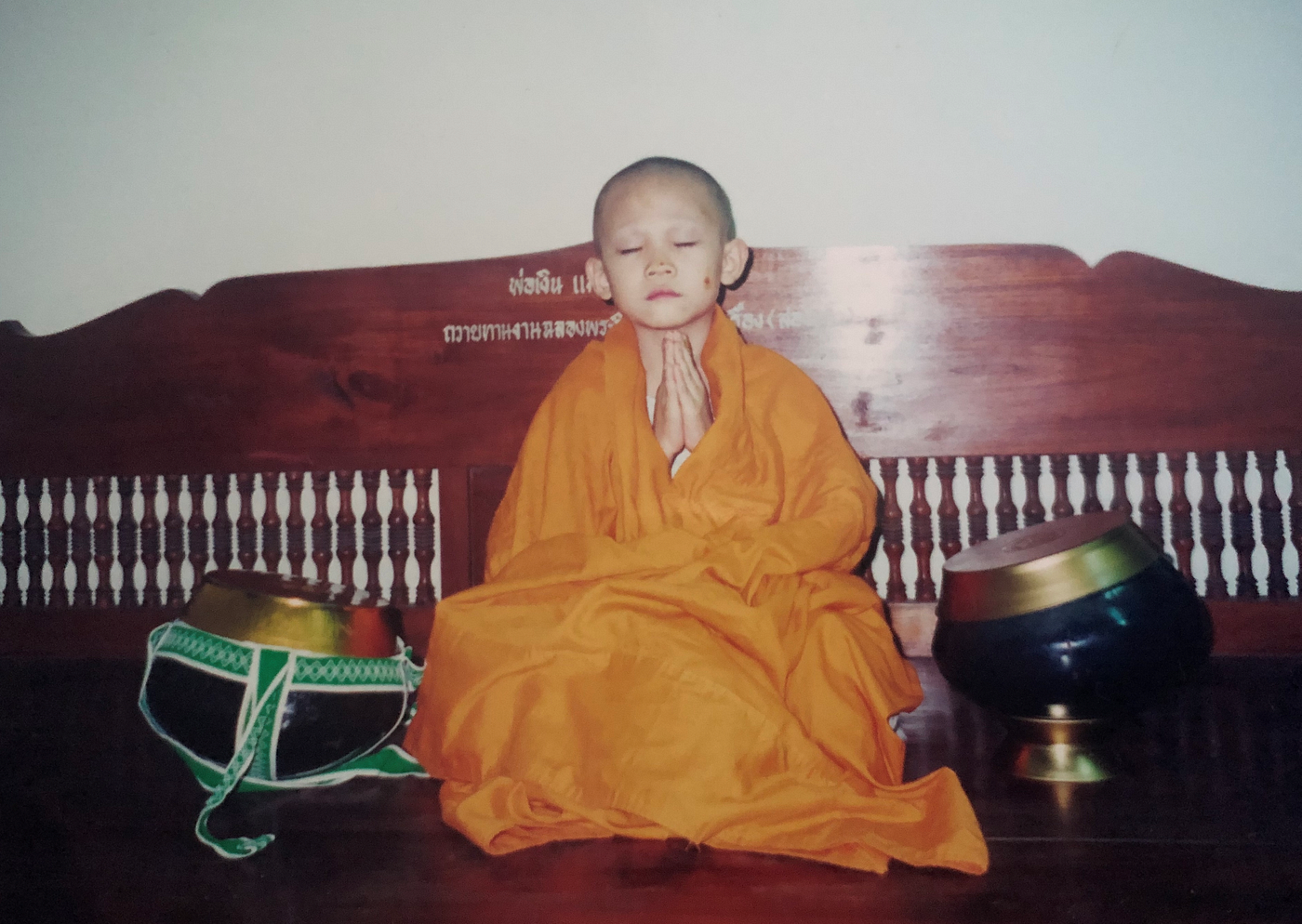 Child Monk Meditating