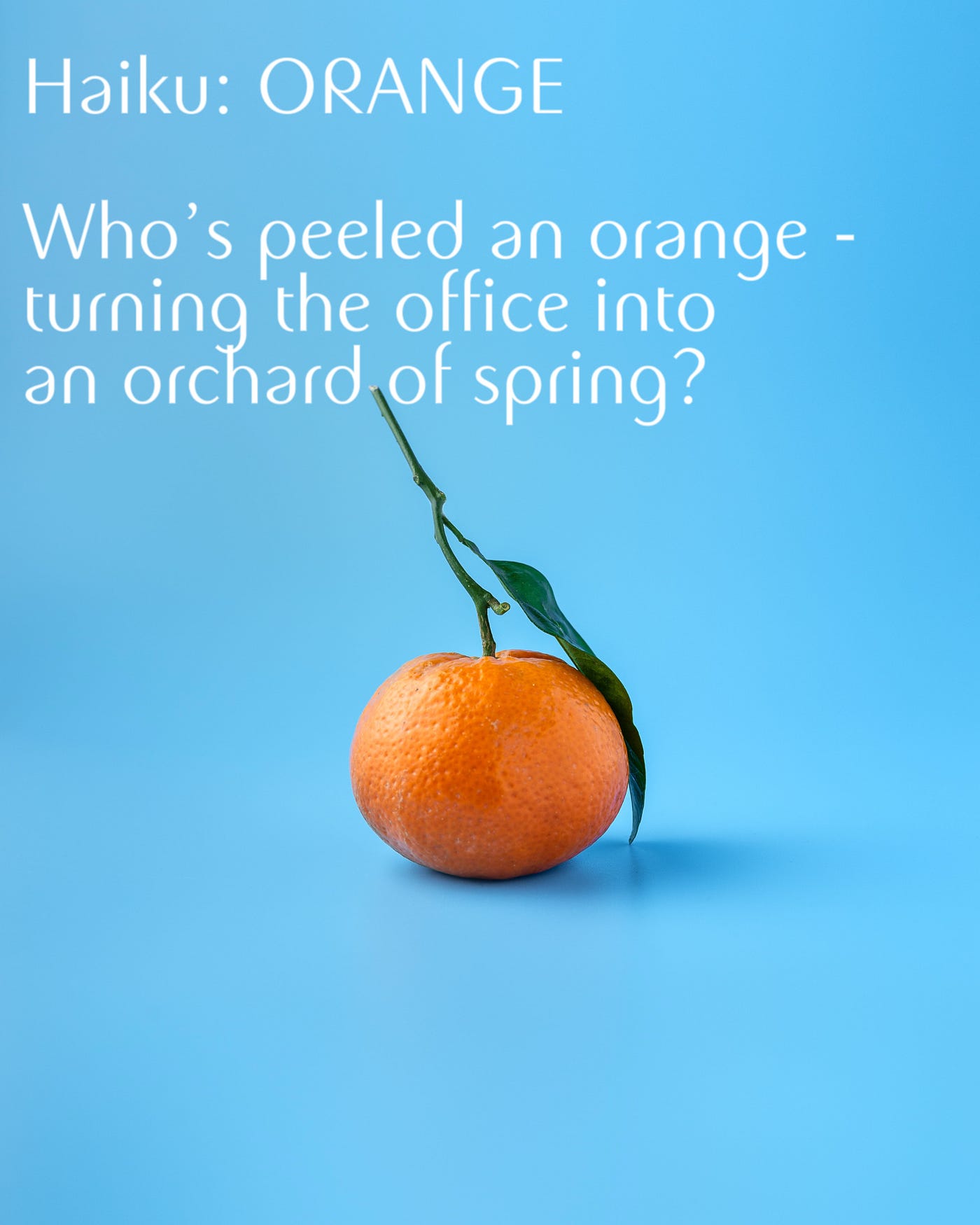 Haiku Poems About Orange Four Haiku Four Haiku Poem By Ram Krishna