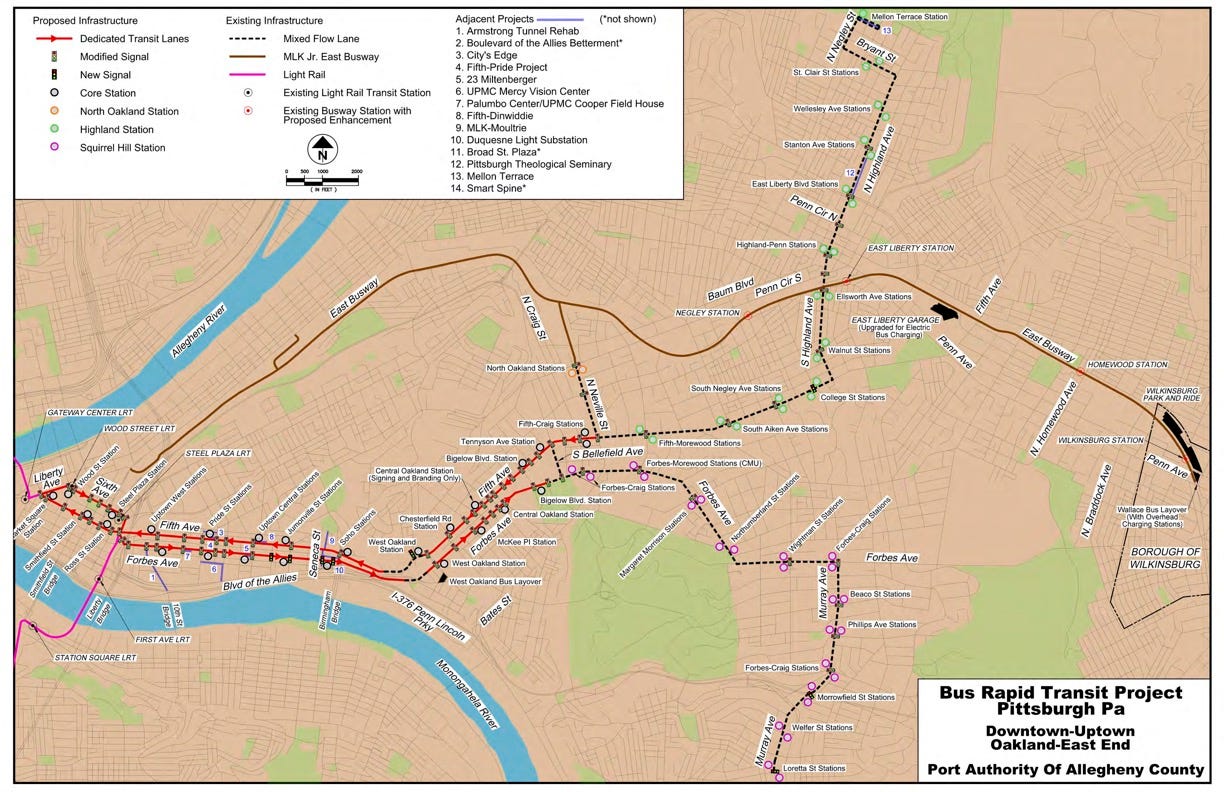 Submission Unofficial Map Pittsburgh Rapid Transit Maps