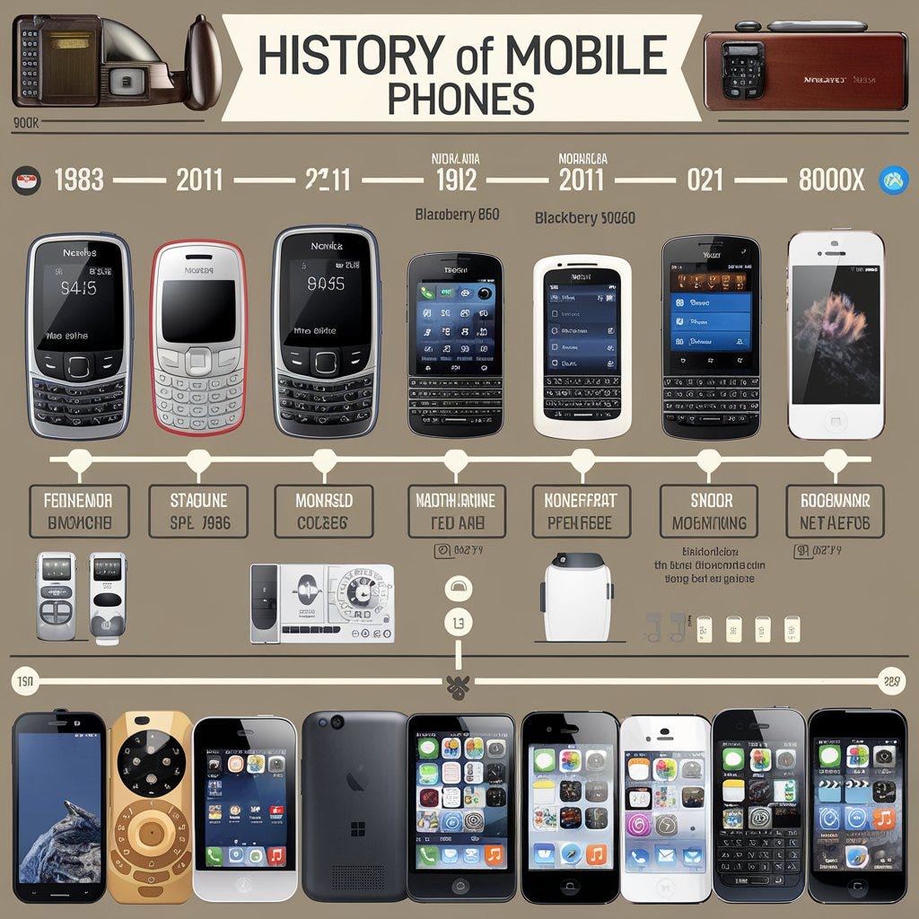 Evolution Of The Cell Phone Timeline Smartphone History: A Complete