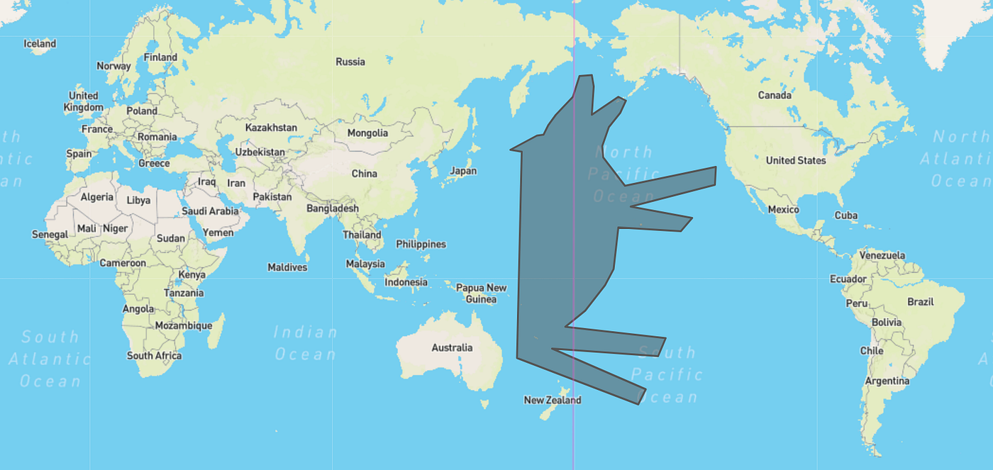 World Map International Date Line