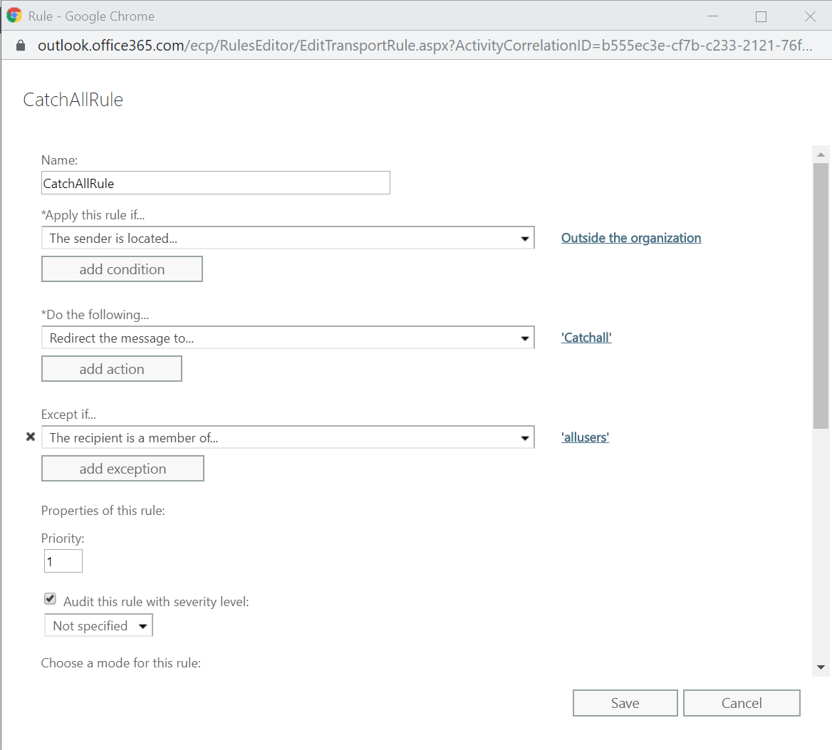 Configuring Catch All Mailbox In Office 365 Part 12