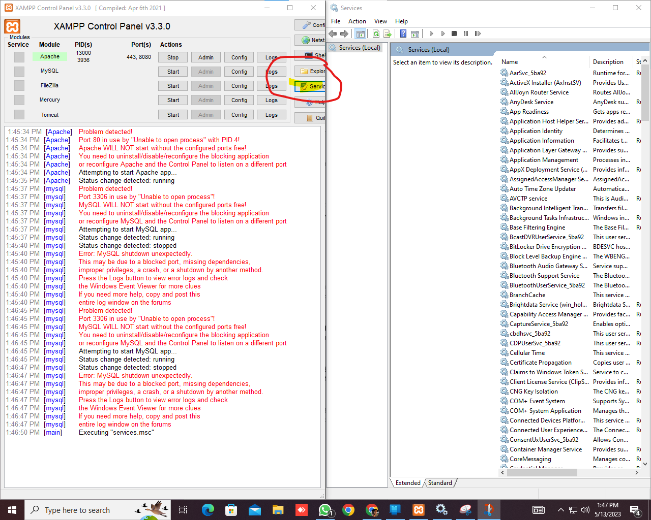 Xampp Mysql Is Already Running On Port 3306 Online 8135
