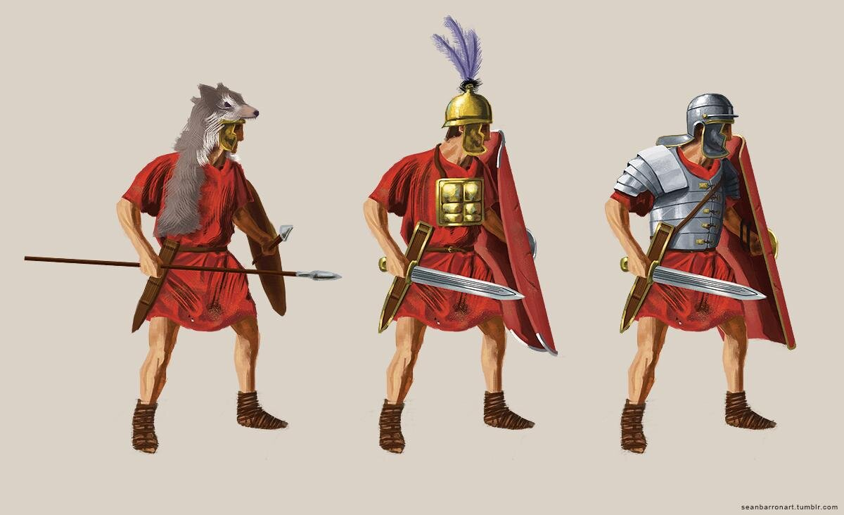 Ancient Roman Soldiers ArtStation RYSE, Timur Mutsaev | Concept Art