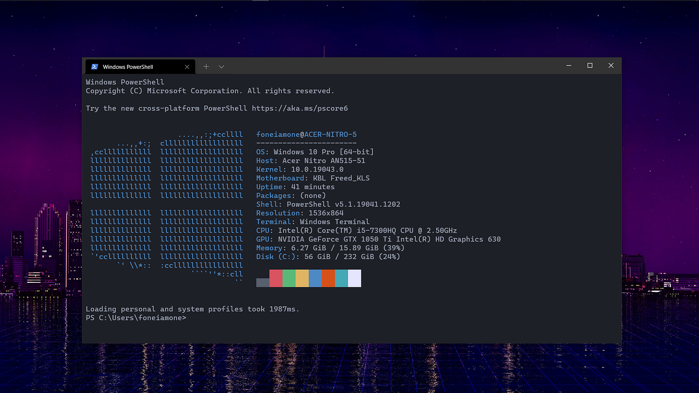 Neofetch Powershell Winfetch 2.0.0 Released: New Segments, Better