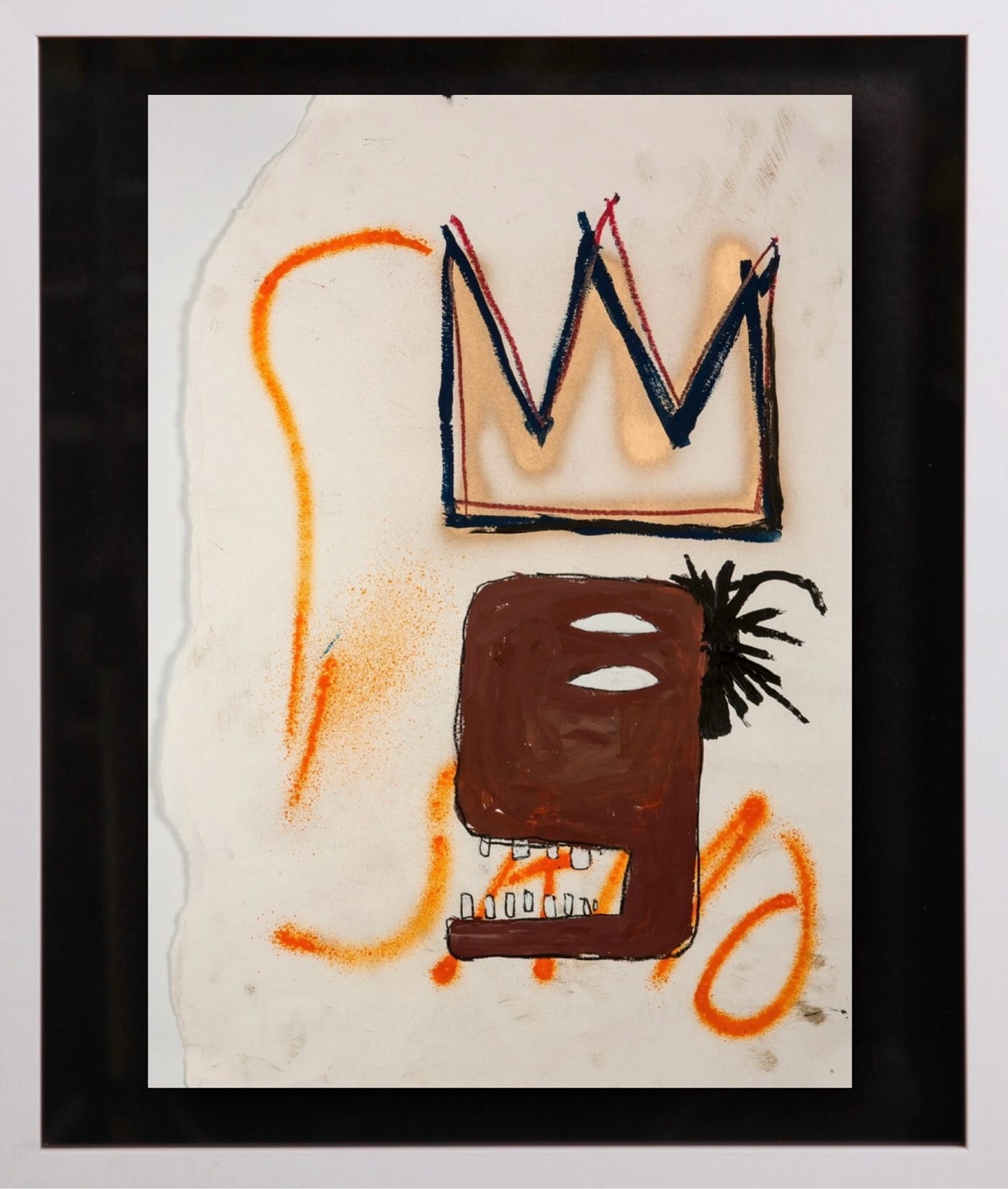 Basquiat Crown Art