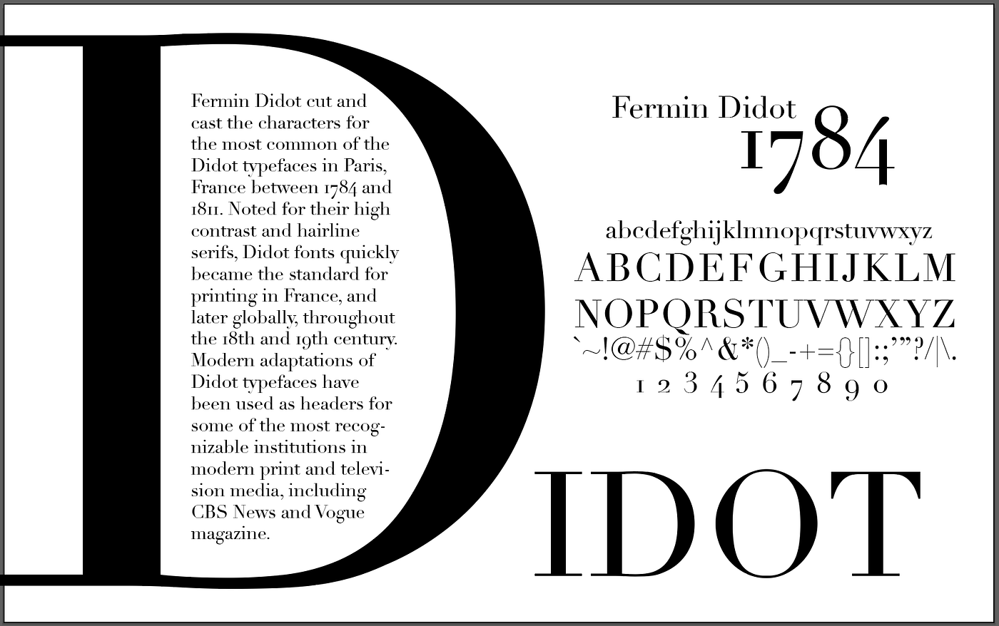 Vogue Font Didot