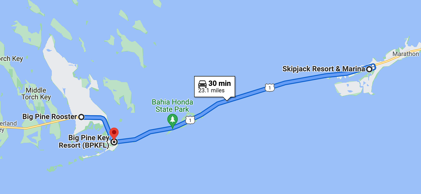 Map Of Big Pine Key Florida