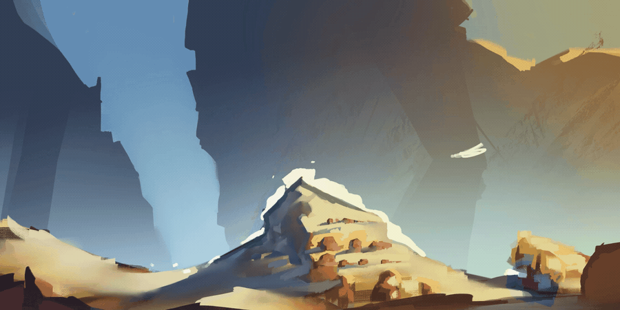 How To Draw Mountains Procreate