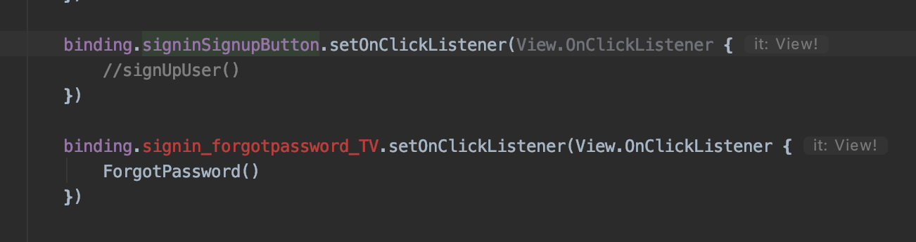 Unresolved Reference