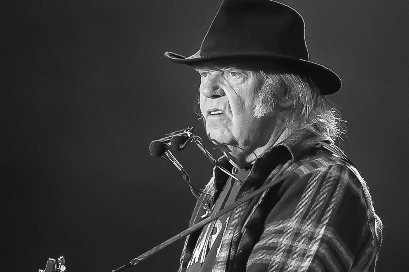 Neil Young Black Hat
