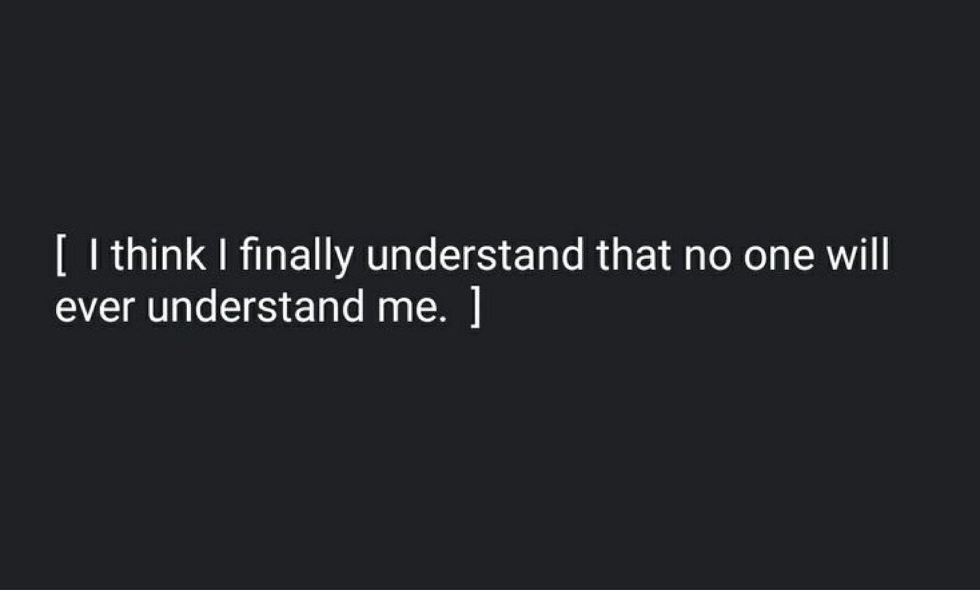 No One Will Ever Understand Quotes