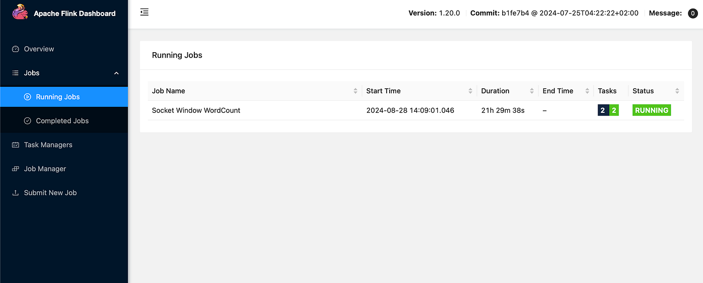 Flink : Running your first flink program