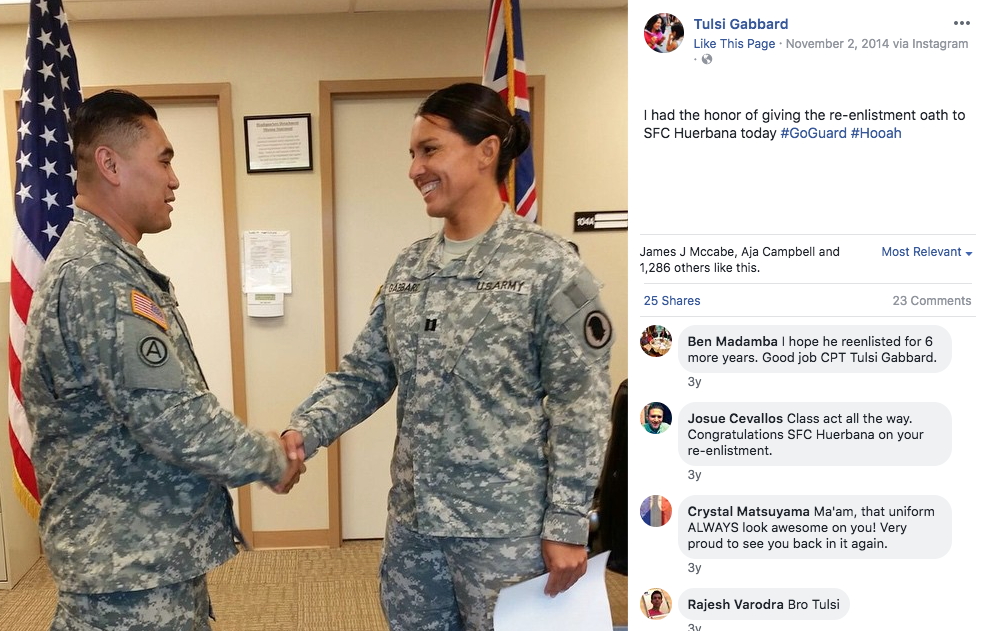 Tulsi Gabbard Military