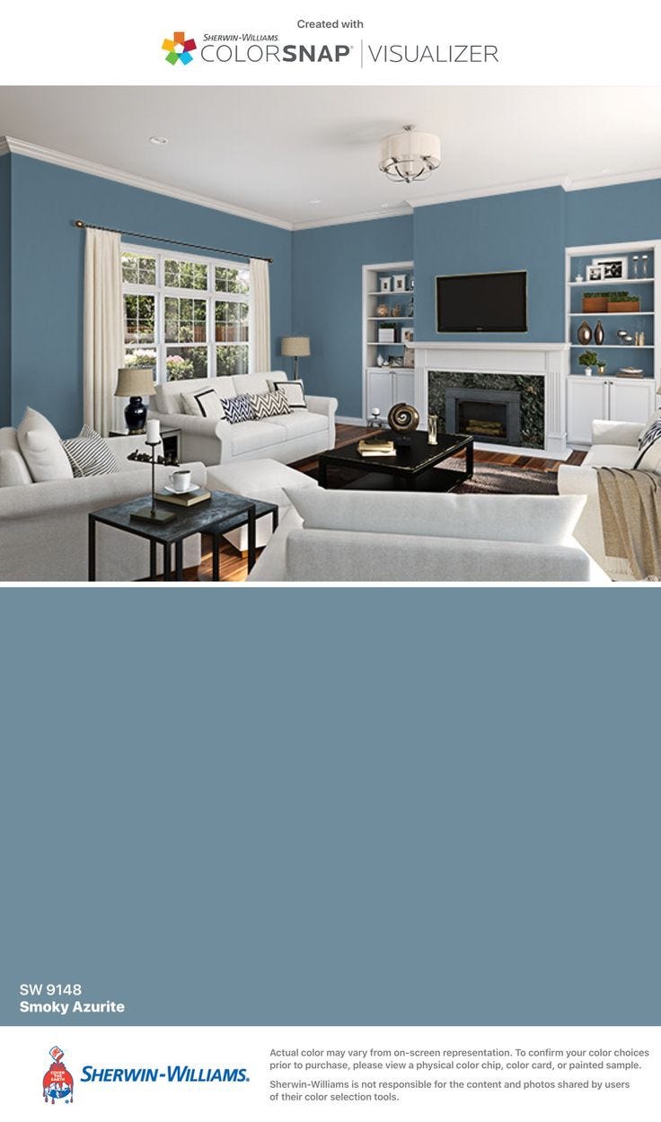 Sherwin williams smoky blue store