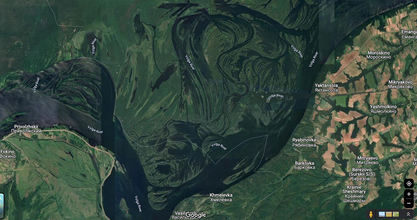 Volga River Map