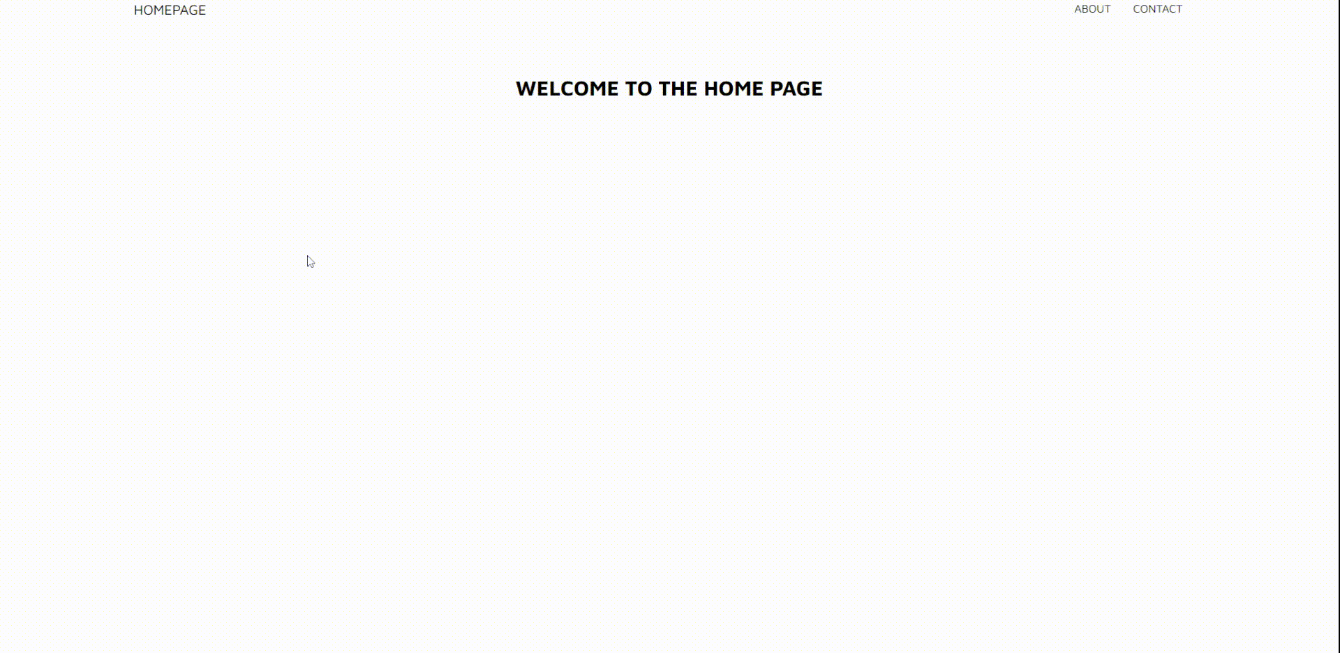 Welcome To My Page Animation