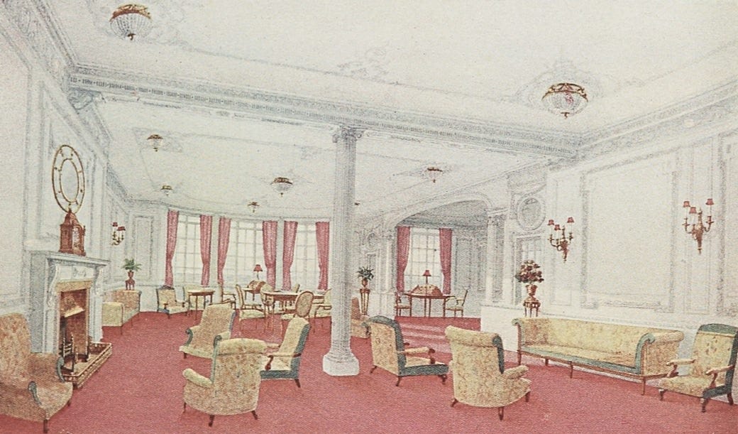 Rms Titanic39s Reading And Writing Room First Class