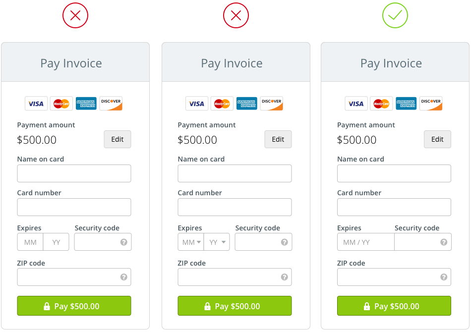 Credit Card Payment Form The Ultimate UX Design Of: The Credit Card