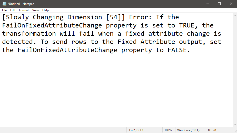 Ssis Slowly Changing Dimension Transformation Performing Slowly
