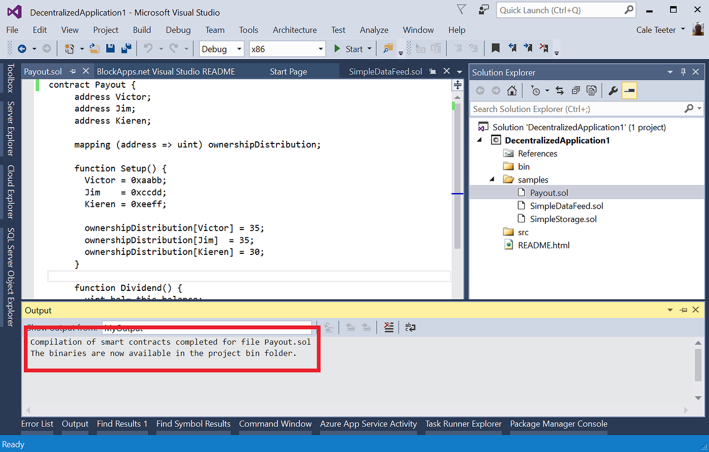 Ethereum Solidity Now Available In Visual Studio Blockchain