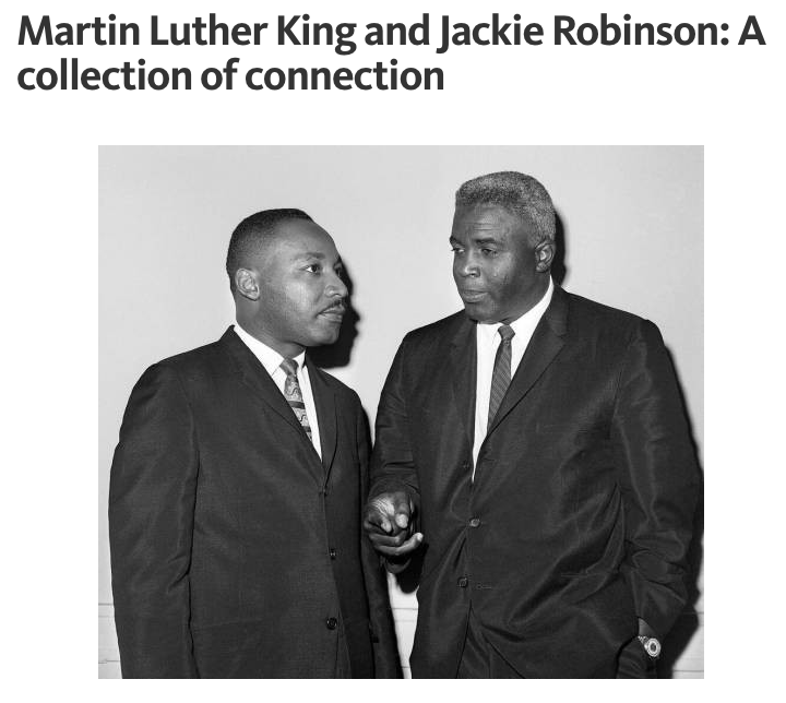 Jackie Robinson And Martin Luther King Jr Receive
