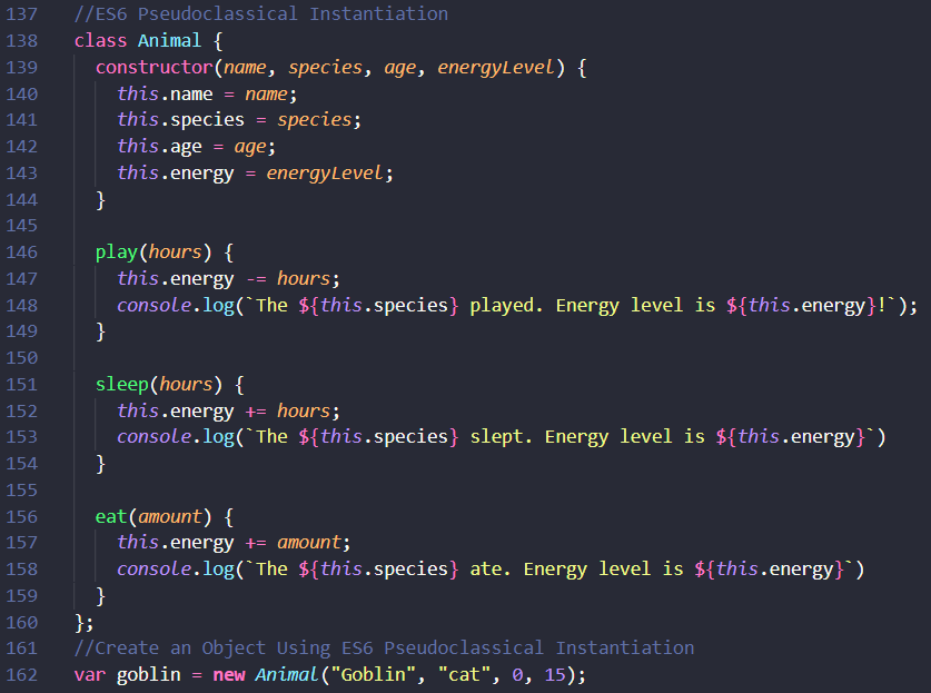 Javascript New Object