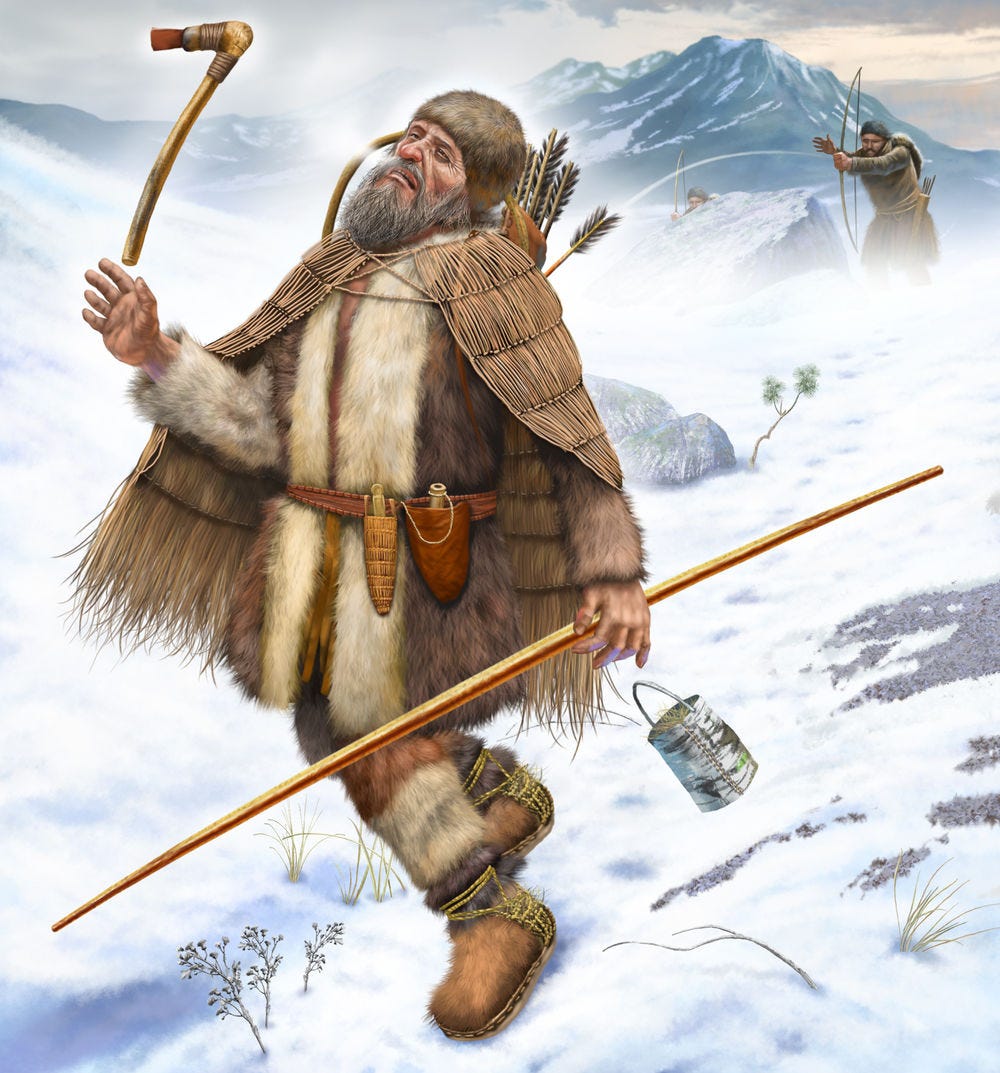 Otzi The Iceman Drawing