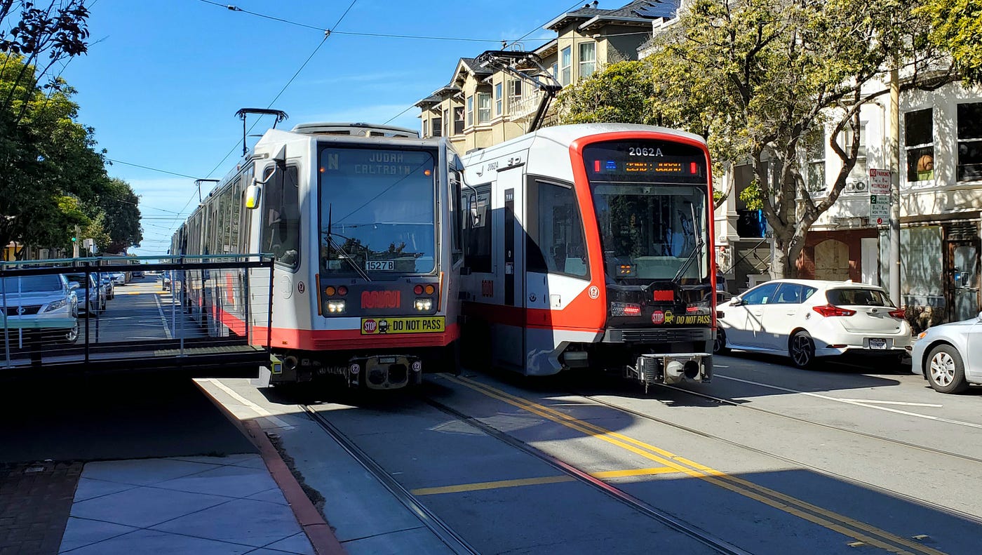 Muni Metro ⁴ᴷ⁶⁰ SF MUNI Metro Chaos Day: Wrong Rail & Repair