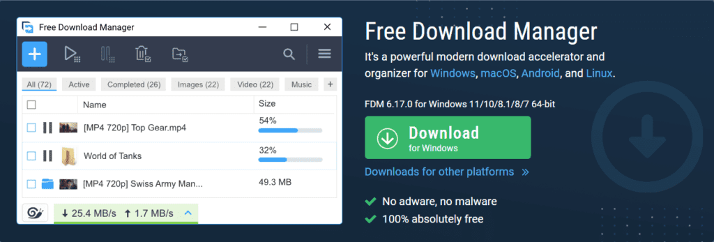 Top 10best Free Download Managers For Windows 10817