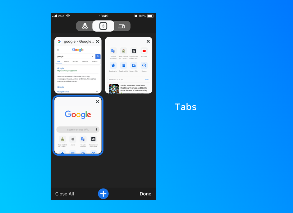 A Look At Chromes New Tab Design Ars Technica Google Chrome | Web