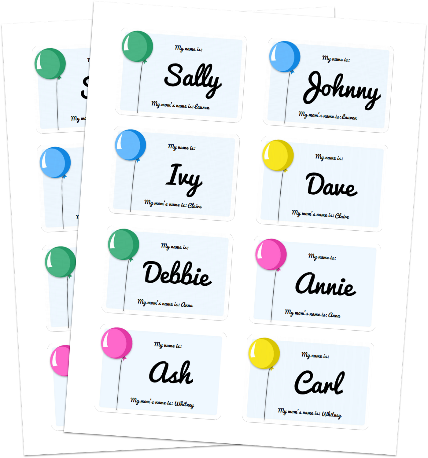Sally Name Badge