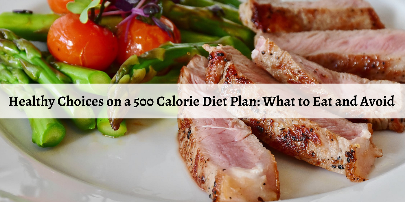 500 Calories A Day Plan