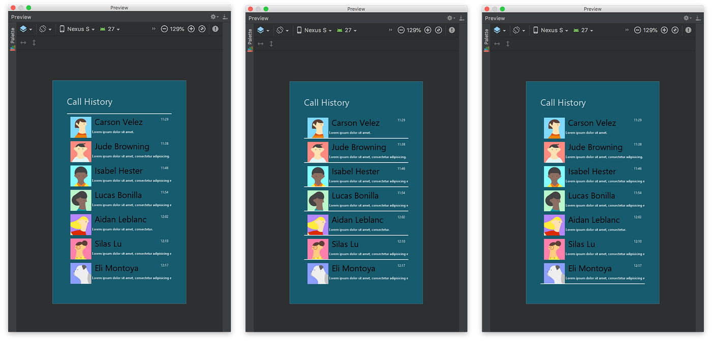 Android How To Set Recyclerview Vertical Divider With