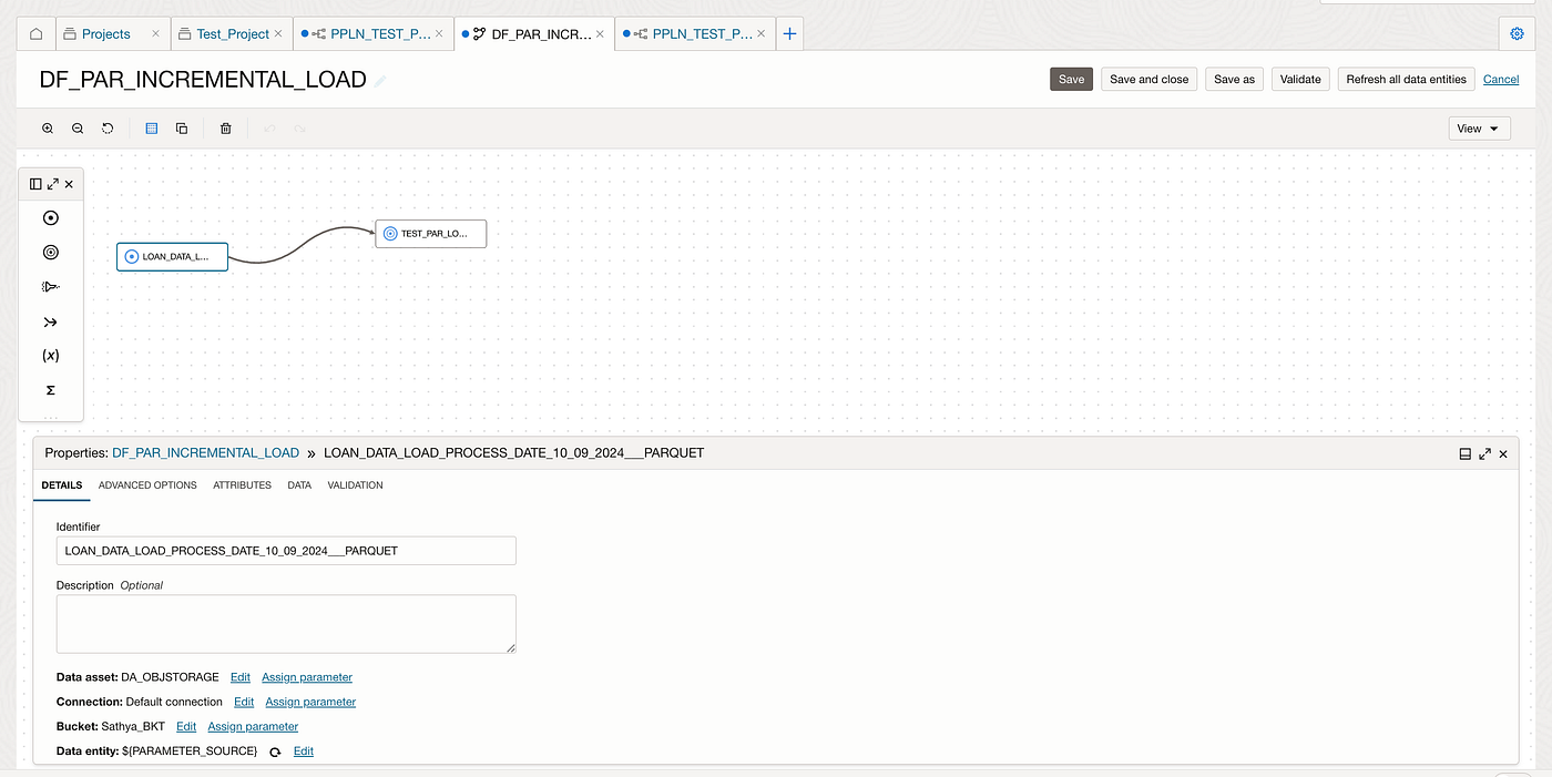 Incremental Loading of Monthly Date-Partitioned Parquet Files in OCI-Data Integration