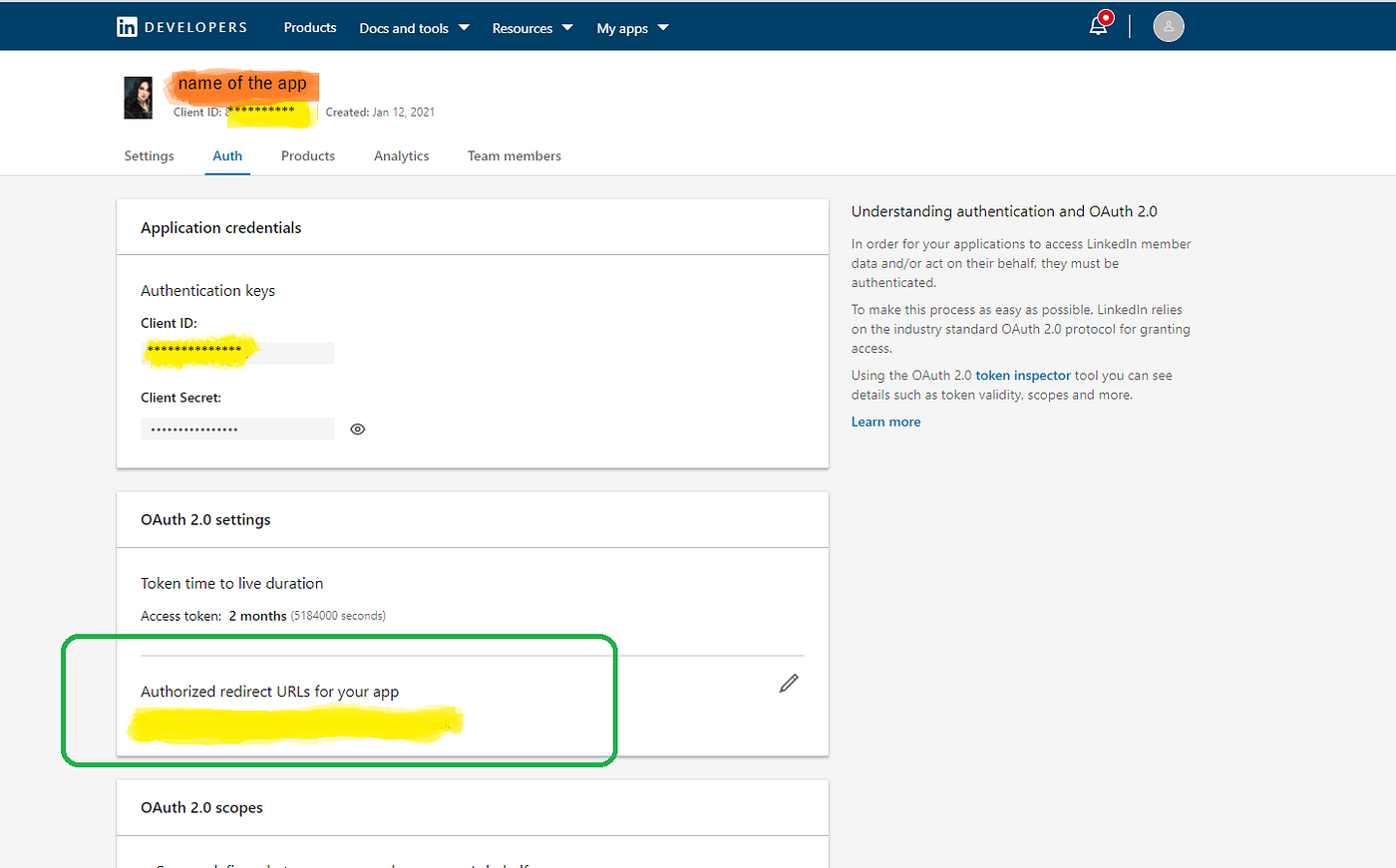 Linkedin Button Login