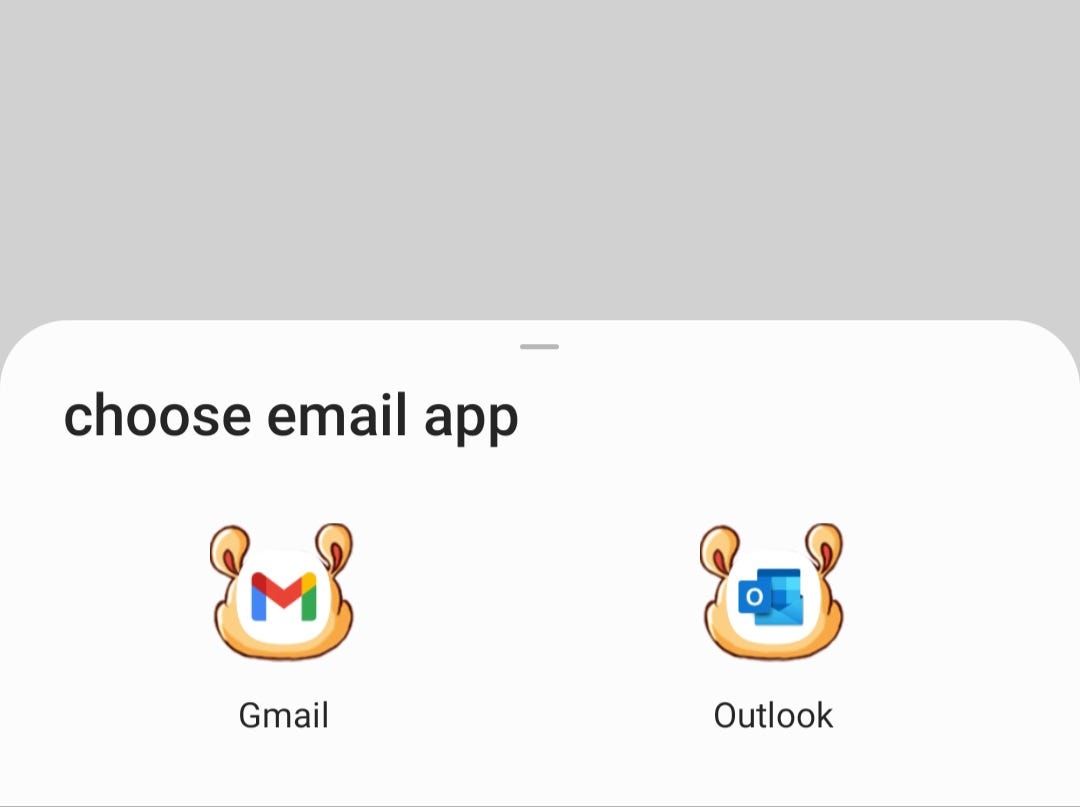 Android Email Picker