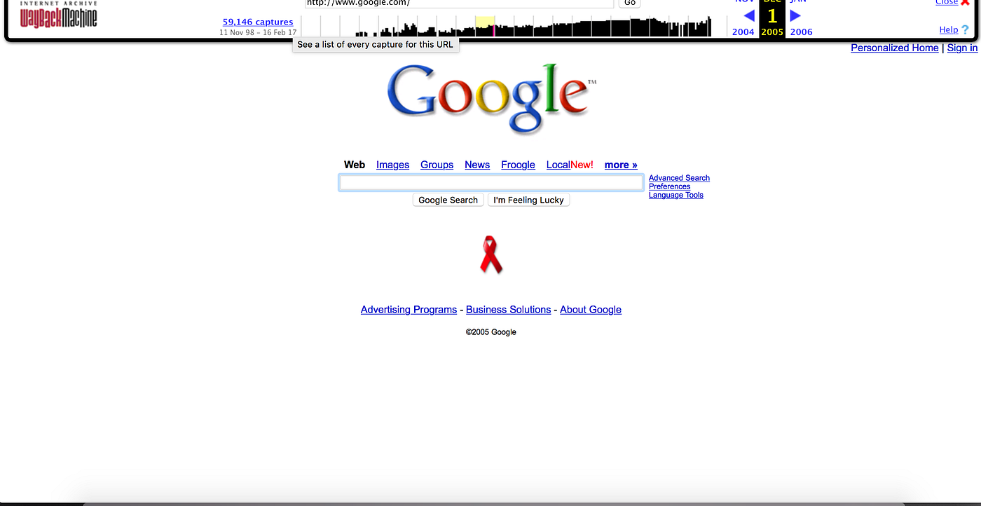 Google 2005