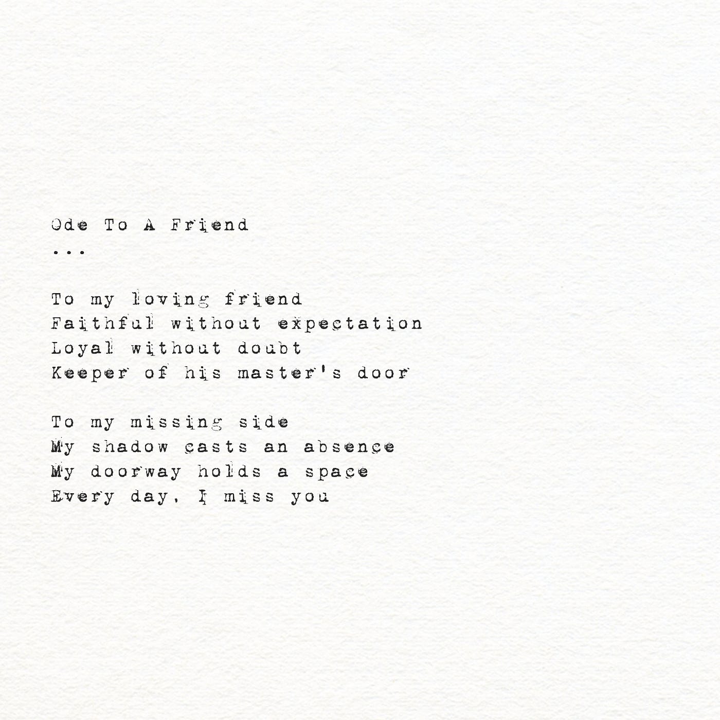My Dog Is My Best Friend Poem