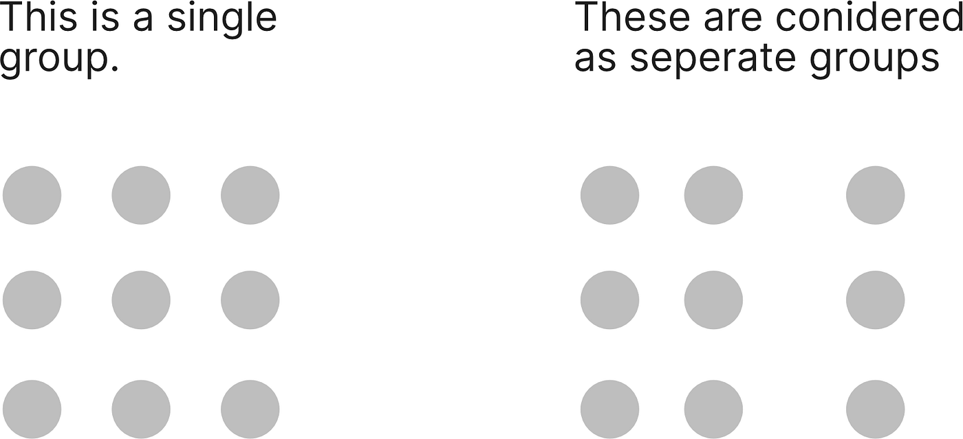 Proximity Design Principle Example