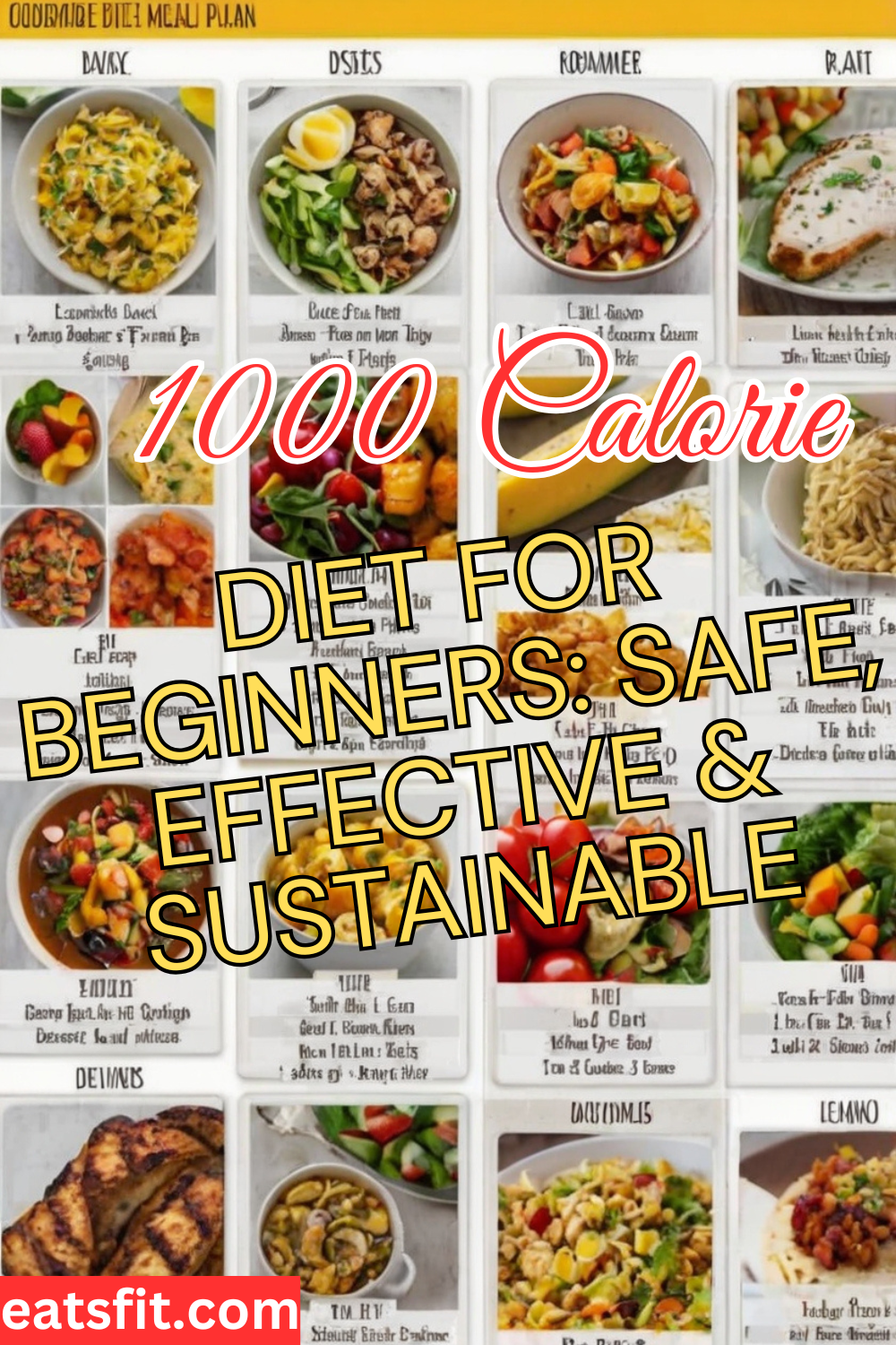 1000 Calorie Diet Sample Menu Make You A 1000 Calorie Meal Plan By