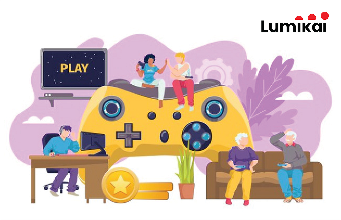 Indian Kids Playing Video Games