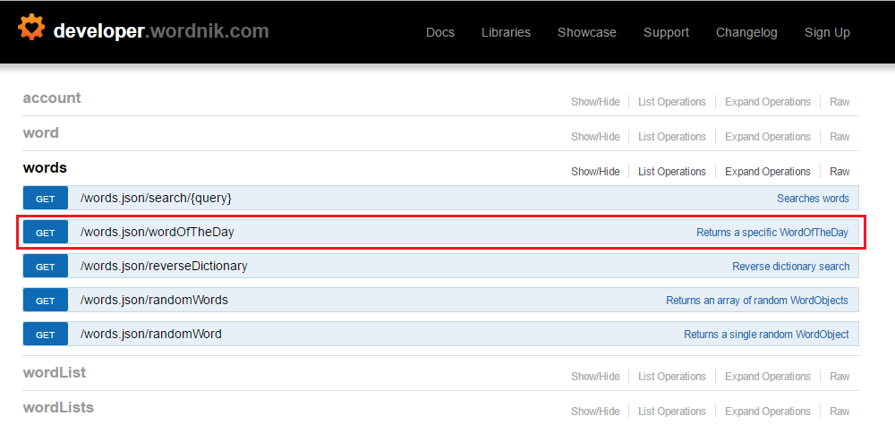 Wordnik Word Of The Day Wordnik: The Biggest Online English