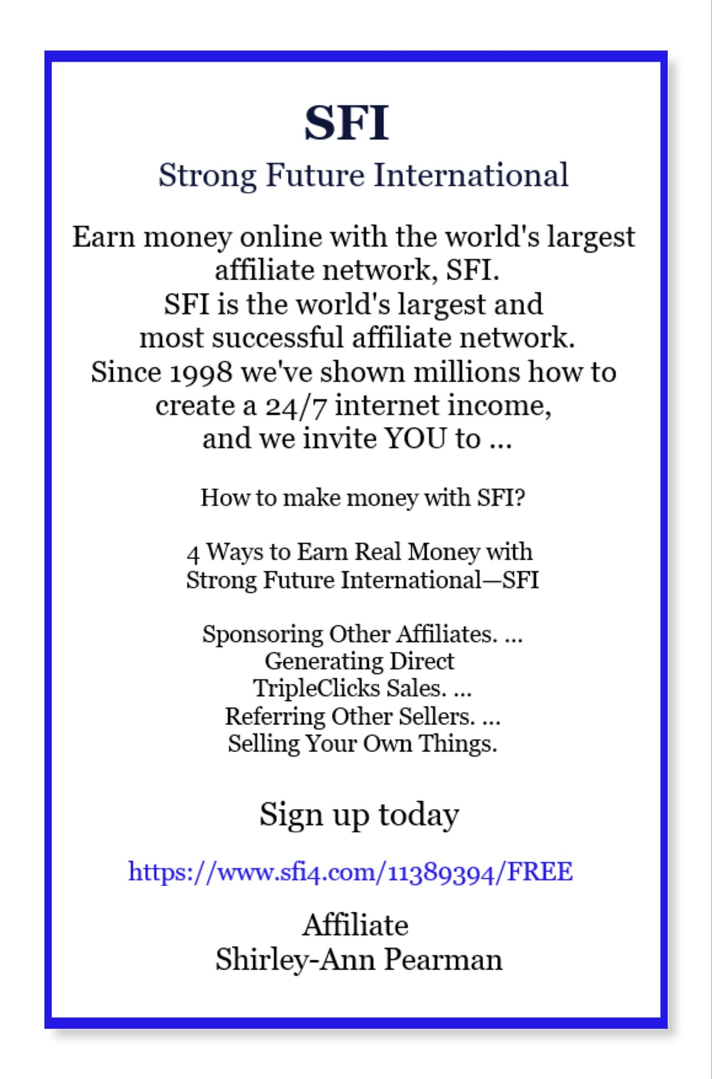 Sfi Affiliate Logo