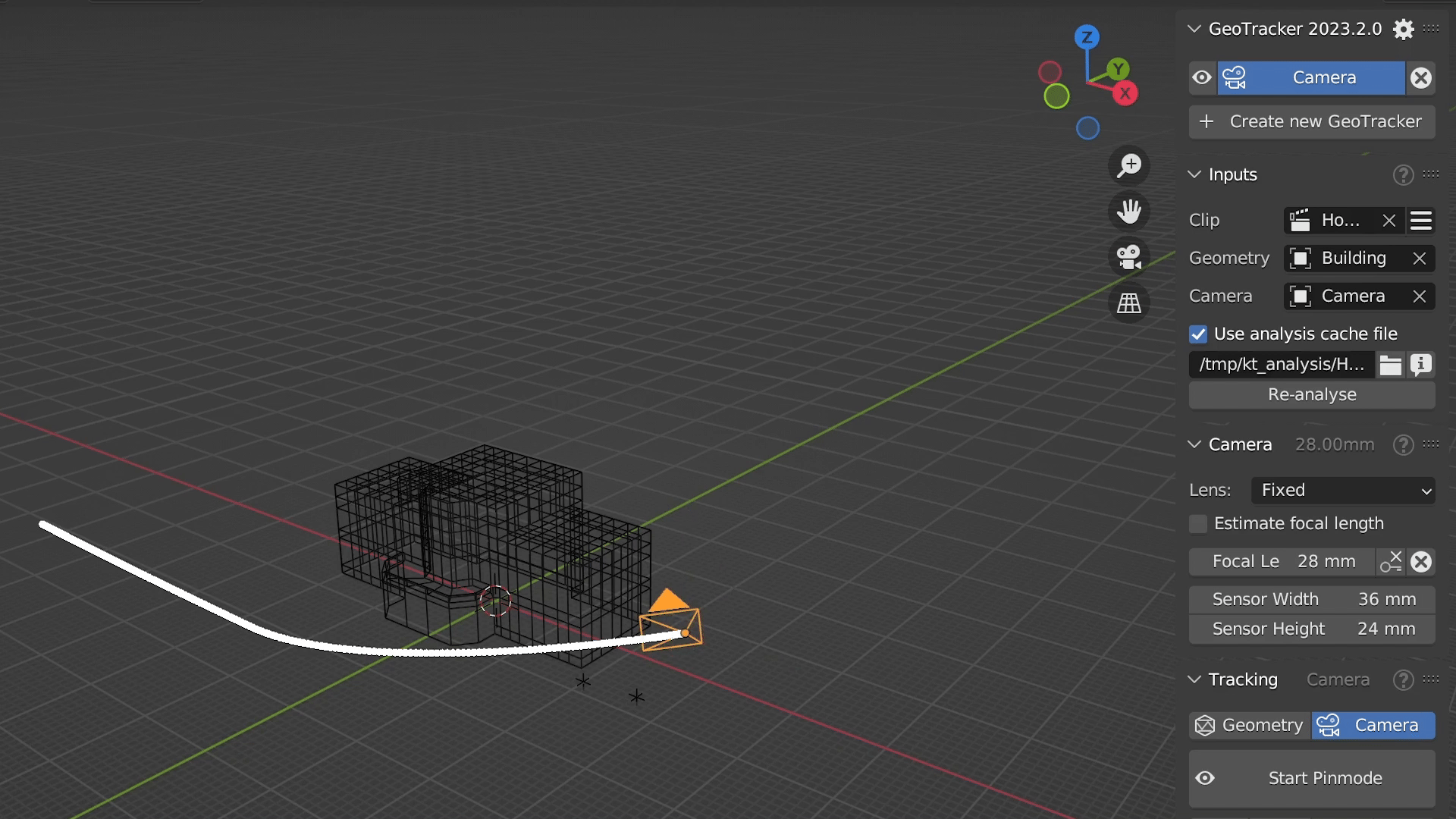 Blender Camera Track Object To
