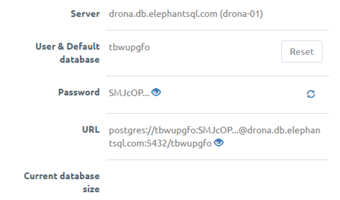 Elephantsql Create Database