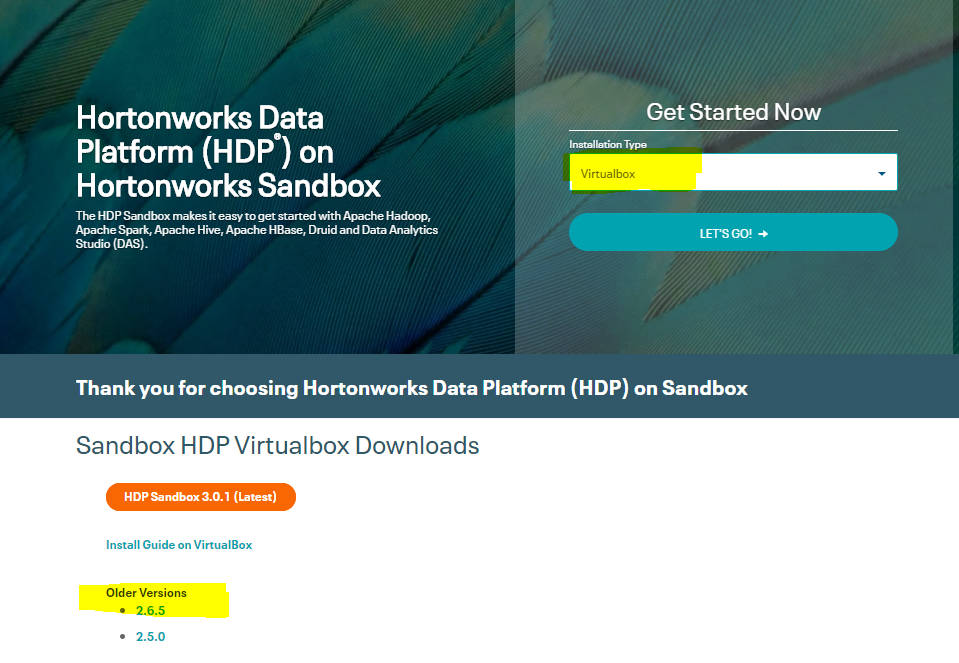 Hortonworks Sandbox