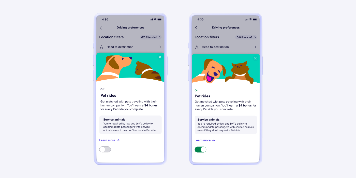 Lyft Admite Perros
